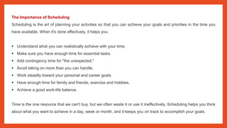 SCHEDULING | PPTX