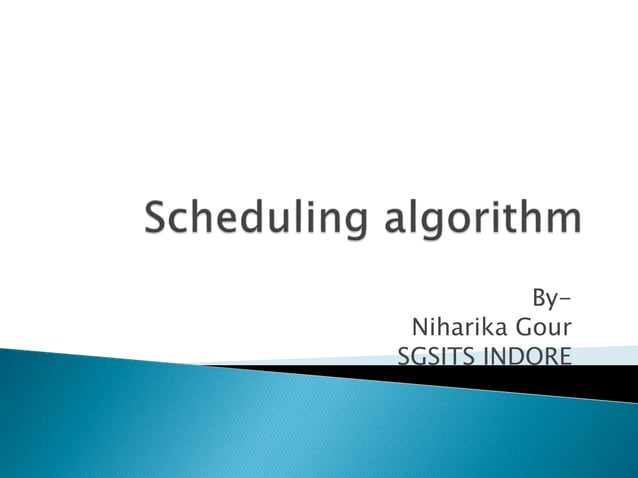 scheduling.pptx | Free Download