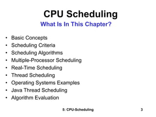 CPU scheduling in Operating System Explanation | PPT