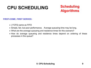 CPU scheduling in Operating System Explanation | PPT