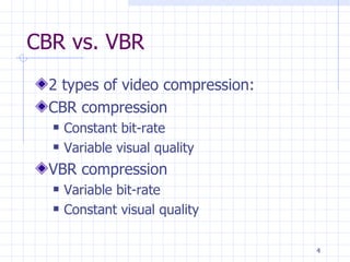 Scheduling for VBR Video Streaming | PPT