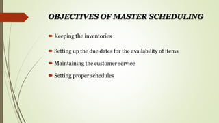 Scheduling production | PPT