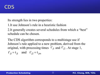 Power Point Presentation on Flow Shop Scheduling | PPT