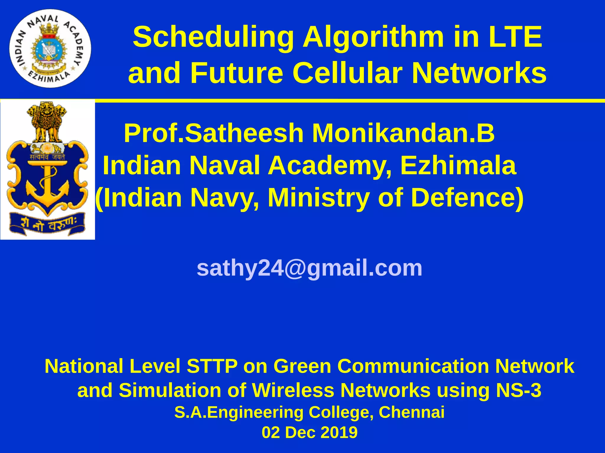 Scheduling Algorithms In Lte And Future Cellular Networks Pdf Computer Networking Computing
