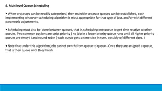 Scheduling algorithms | PPTX