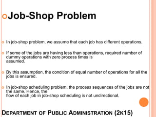 Scheduling and controlling production activities | PPTX