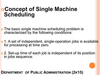 Scheduling and controlling production activities | PPTX | Technology & Computing