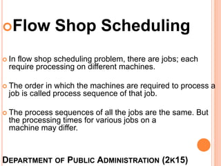 Scheduling and controlling production activities | PPTX