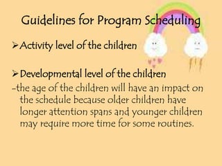 Scheduling and Curriculum Planning | PPTX