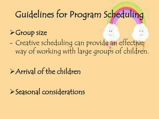 Scheduling and Curriculum Planning | PPTX