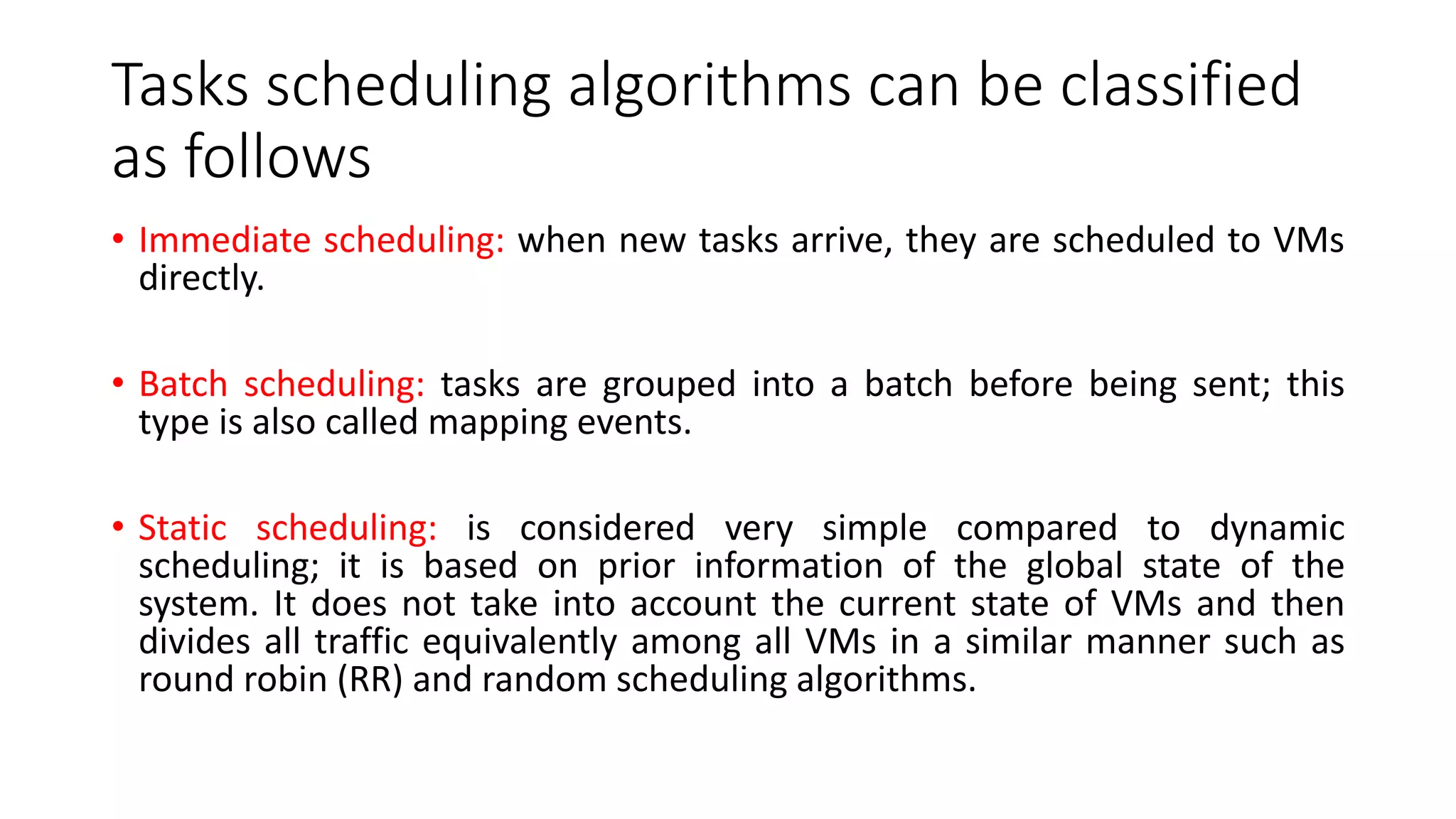 Scheduling in Cloud Computing | PPTX