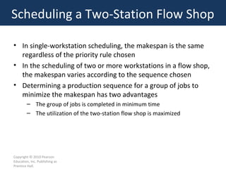 Scheduling and sequencing | PPT