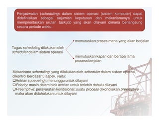 Teknik Scheduling Pada Sistem Operasi | PDF