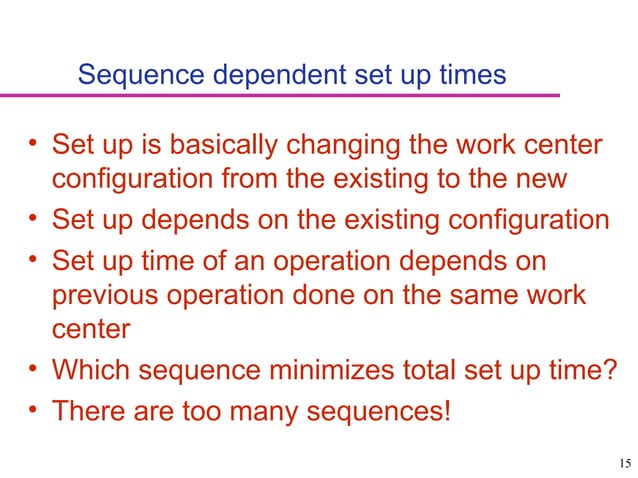 scheduling and sequencing PPT for Engineering | PPT