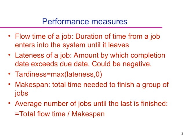 scheduling and sequencing PPT for Engineering | PPT