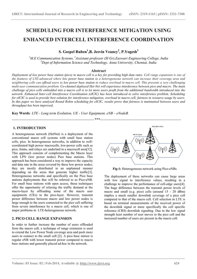 Scheduling For Interference Mitigation Using Enhanced Intercell
