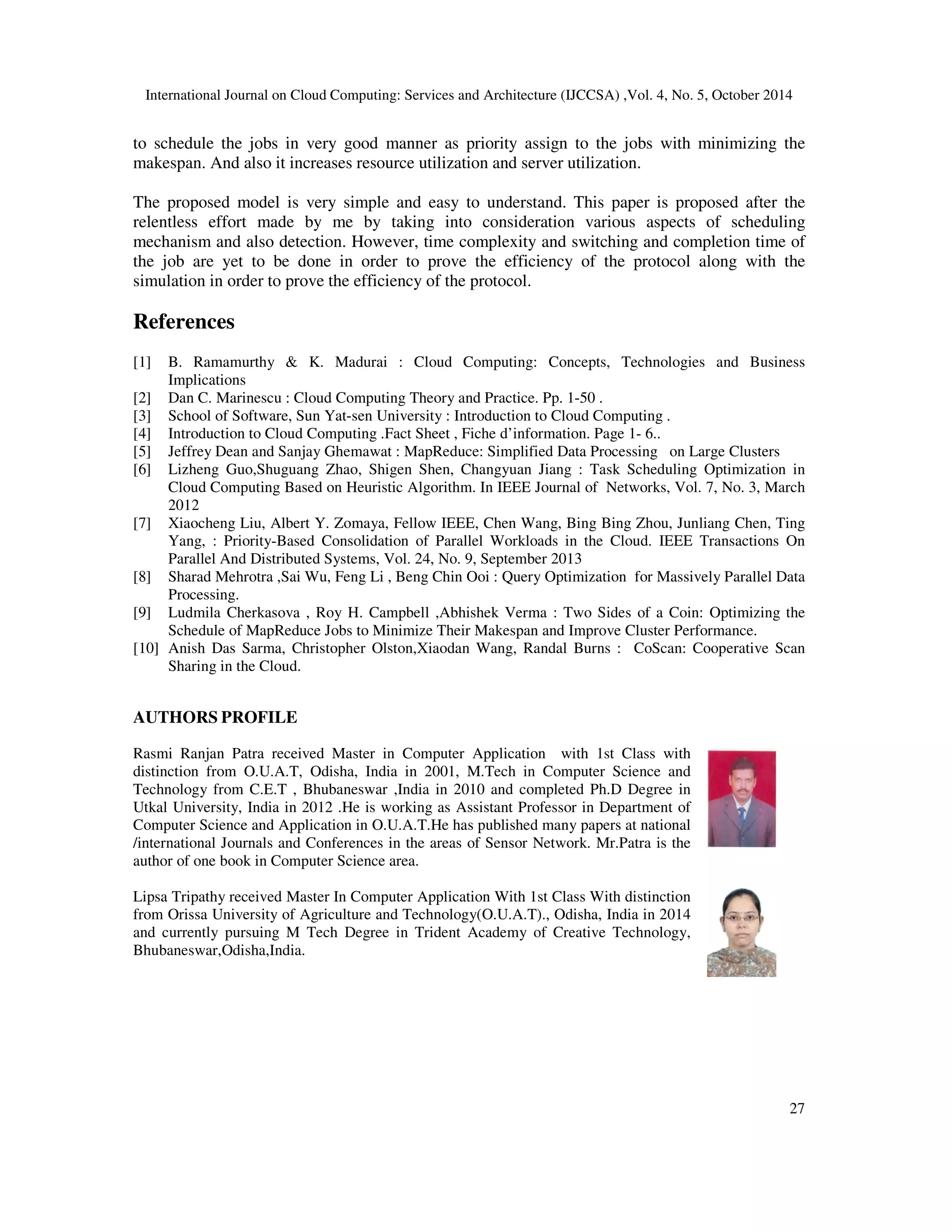 Scheduling In Cloud Computing Pdf Cloud Computing Internet