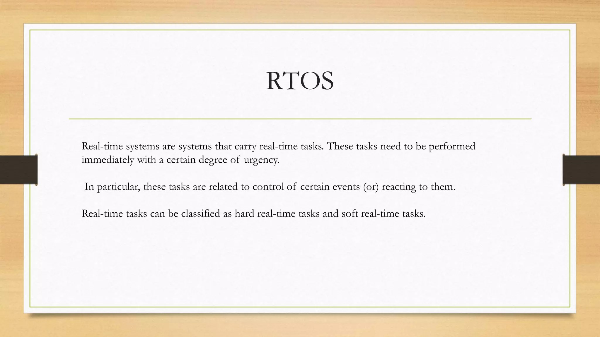 Scheduling In RTOS.pptx | Operating Systems | Computer Software and Applications