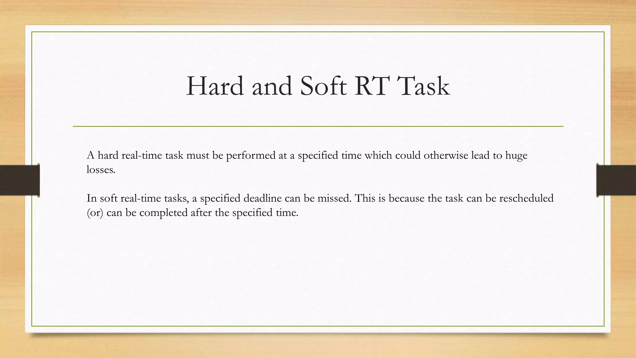 Scheduling In Rtospptx Operating Systems Computer Software And Applications