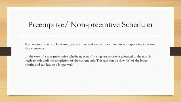 Scheduling In RTOS.pptx | Operating Systems | Computer Software and Applications