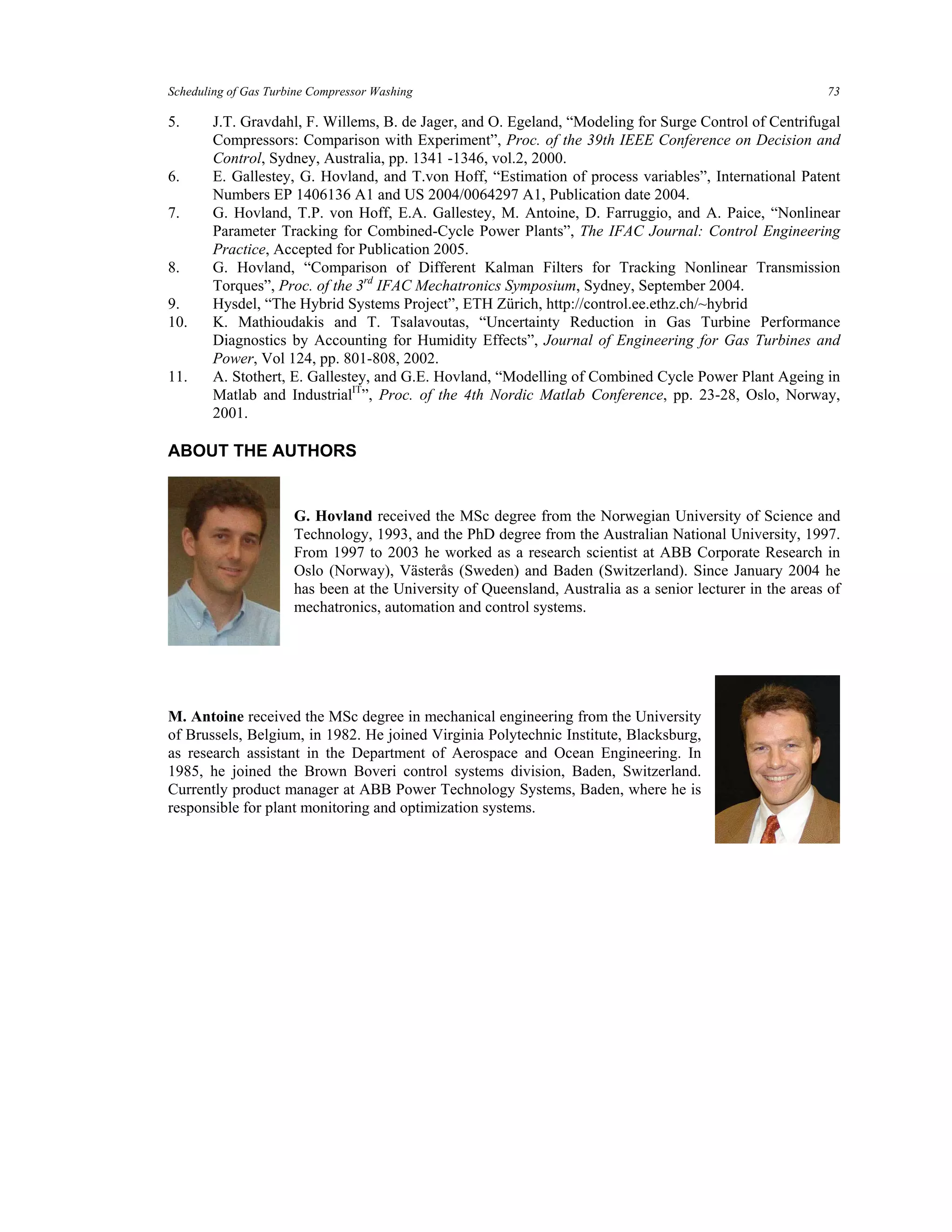 Scheduling of gas turbine compressor washing | PDF