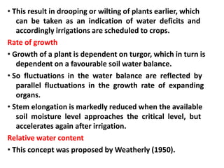 Scheduling of irrigation | PDF