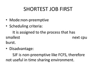 OPERATING SYSTEM-"Scheduling policies" | PPTX