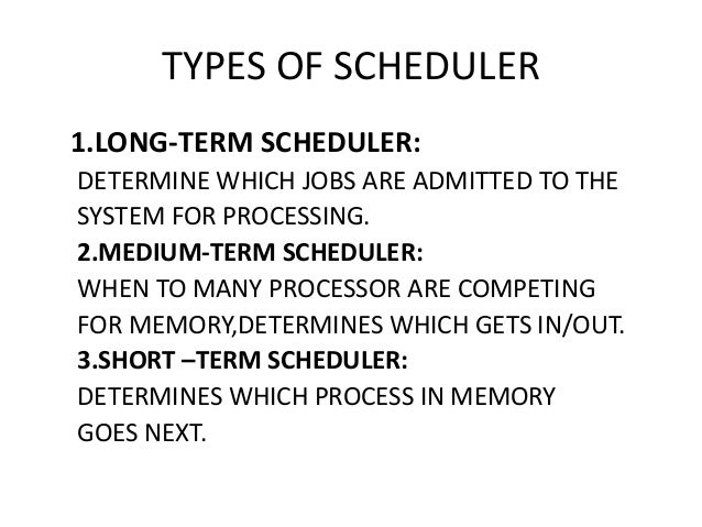 OPERATING SYSTEM-"Scheduling policies"