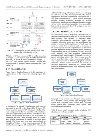 Scheduling schemes for carrier aggregation in lte advanced systems | PDF