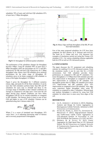 Scheduling schemes for carrier aggregation in lte advanced systems | PDF