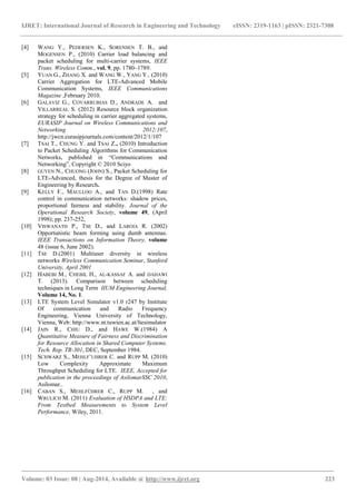 Scheduling schemes for carrier aggregation in lte advanced systems | PDF