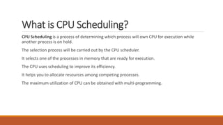 Scheduling (sjf, fcfs and round robin | PPTX | Computing | Technology & Computing