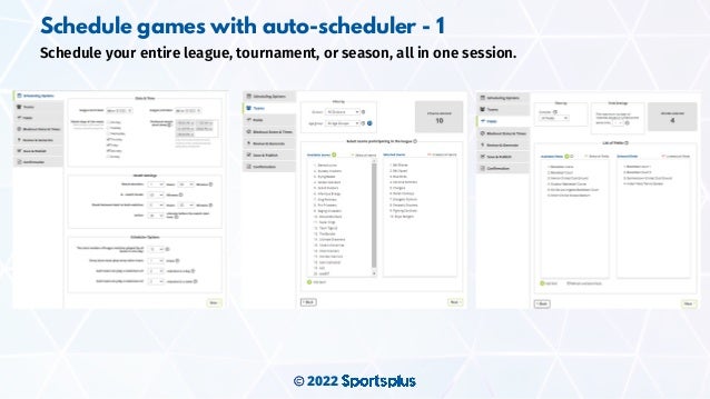 Tournament Scheduler | PPT