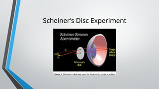 SCHEINER’S DISC EXPERIMENT * - Copy.pptx