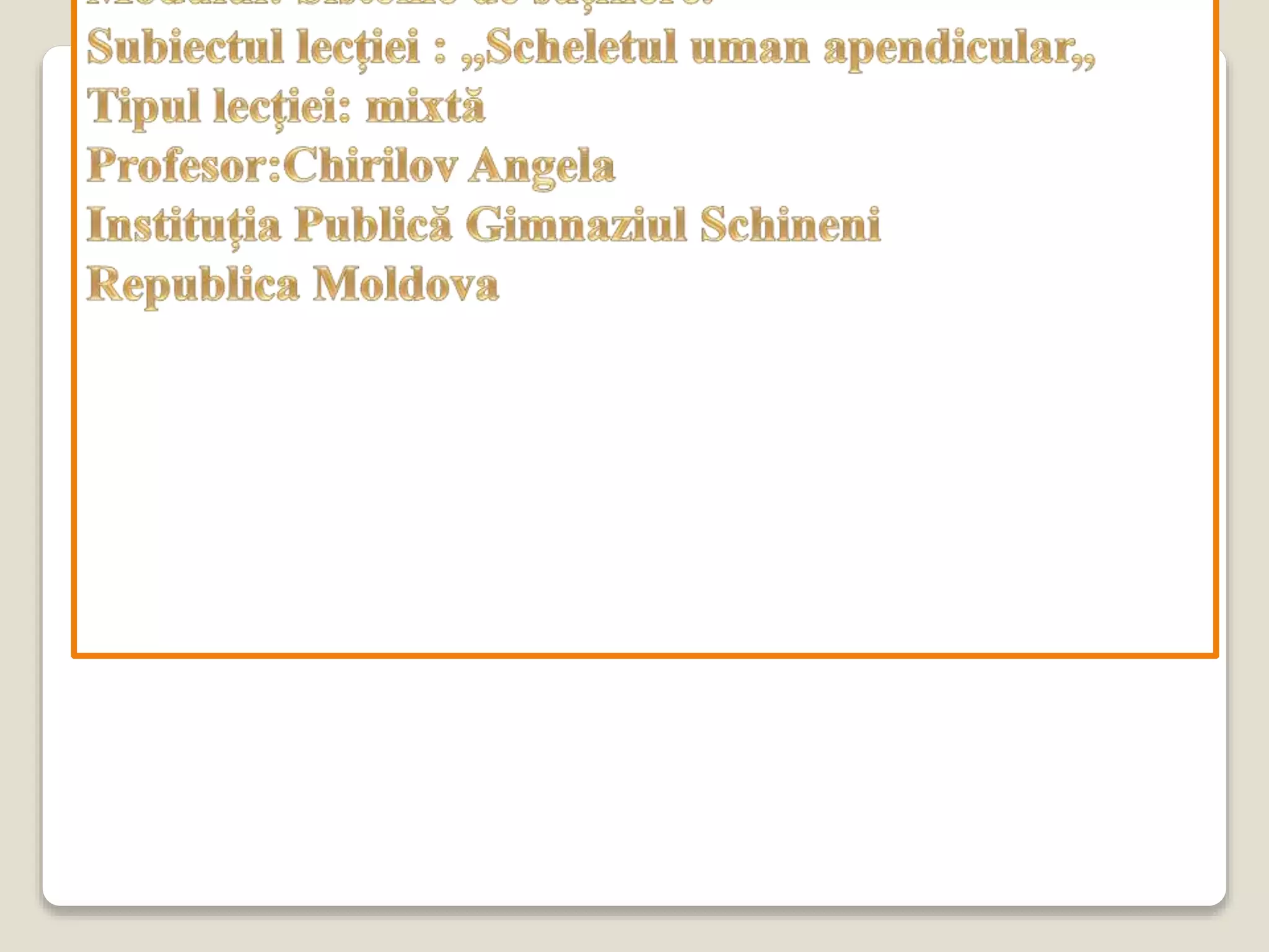 Scheletul Apendicular la om | PPT