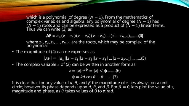Schelkunoff Polynomial Method for Antenna Synthesis