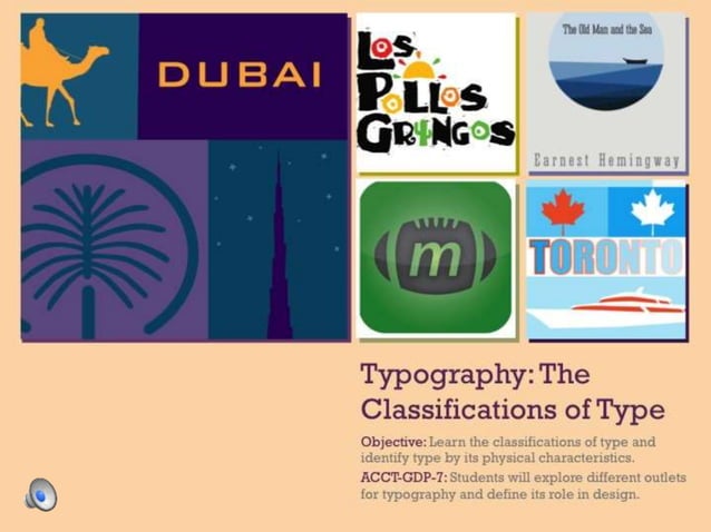 Typography: The Classifications of Type | PPT