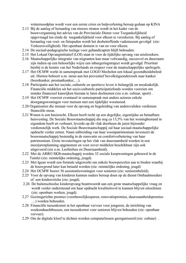 Schelle beleidsplan 2013-2019 | PDF