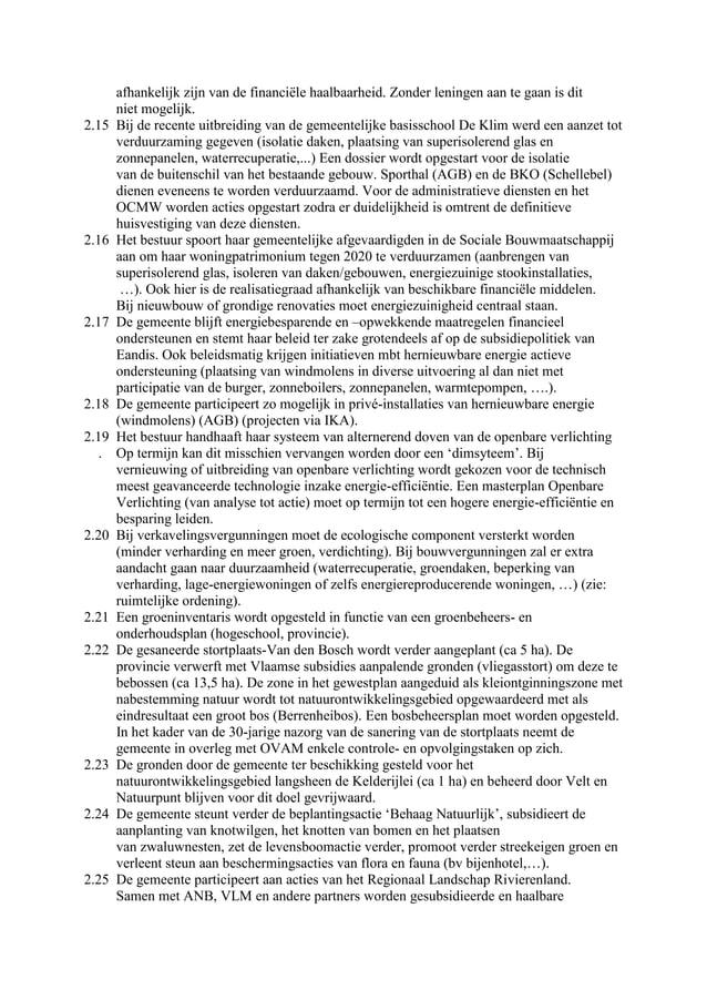 Schelle beleidsplan 2013-2019 | PDF