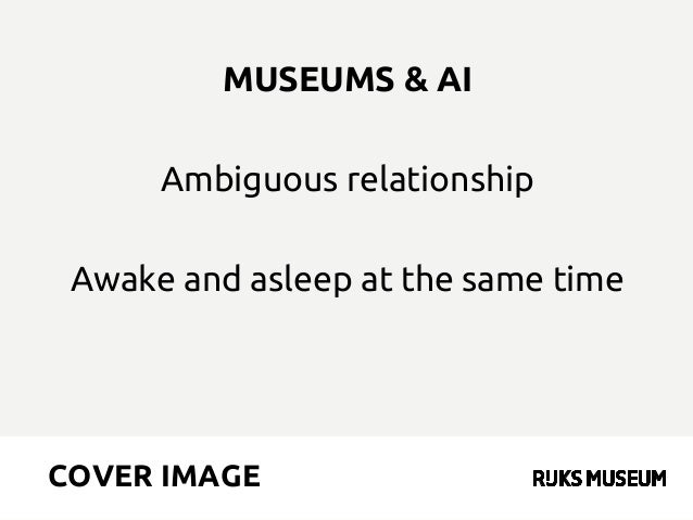 Digital Cultural Heritage Data And Ai A Museum Perspective