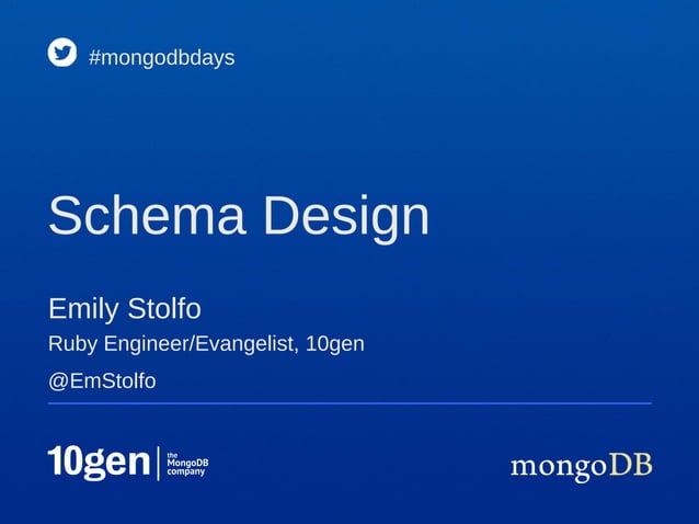 MongoDB Schema Design | PPT
