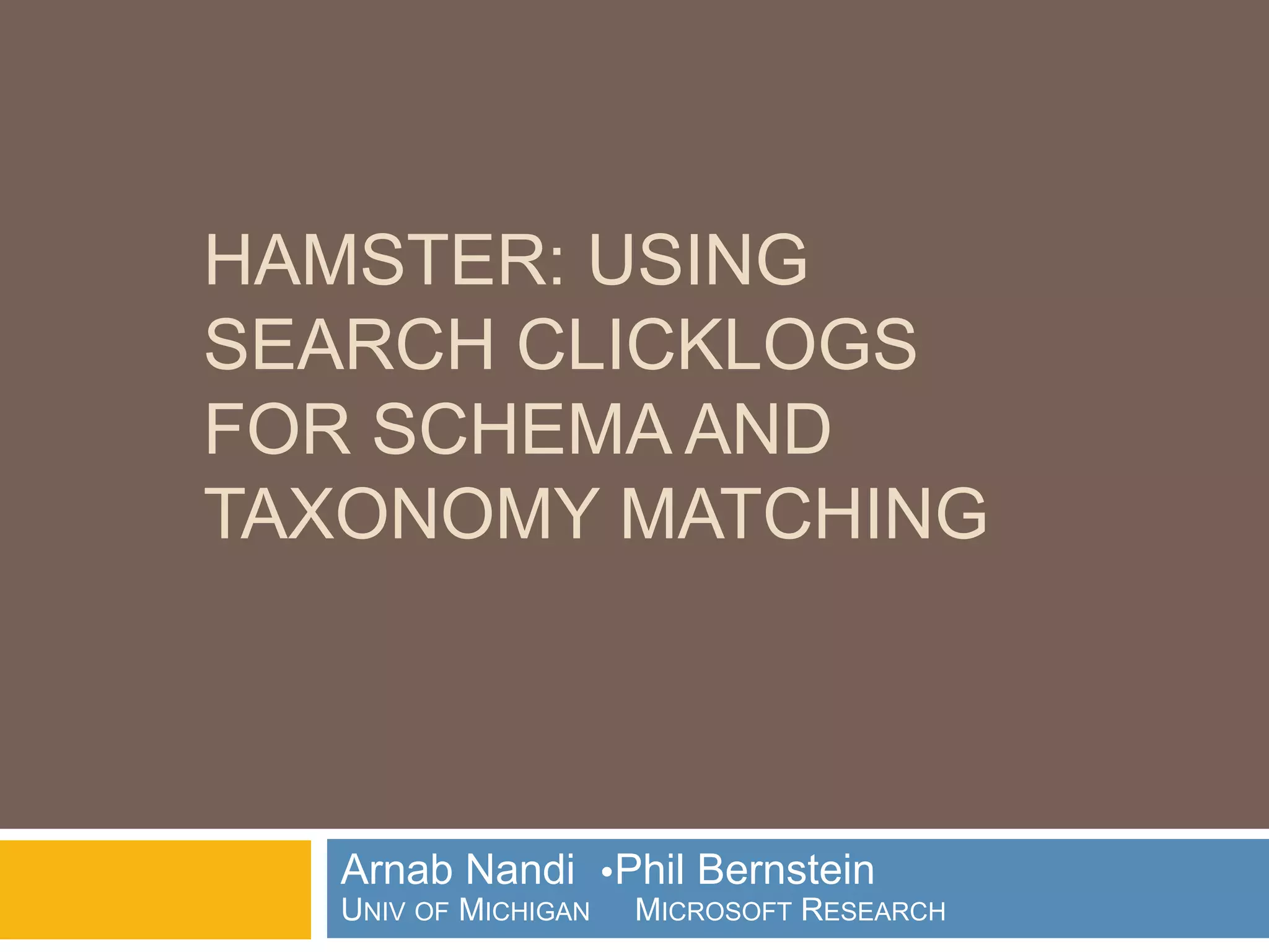 Schema Matching For Merging Data Feeds Ppt Free Download