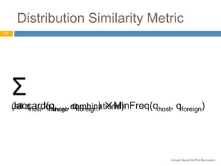 Schema matching for merging data feeds | PPT