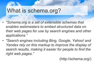 Schema.org extension for biological database @ Biohackathon2013 | PPTX | Web Development | Internet