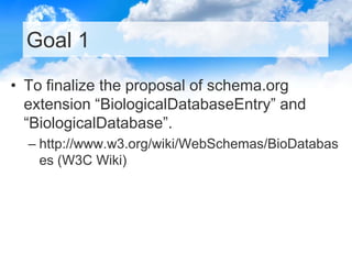 Schema.org extension for biological database @ Biohackathon2013 | PPTX ...