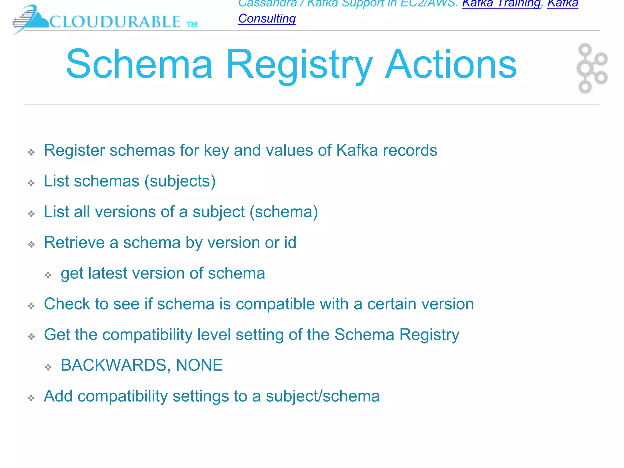 Kafka and Avro with Confluent Schema Registry | PPTX