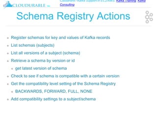 Kafka and Avro with Confluent Schema Registry | PPTX