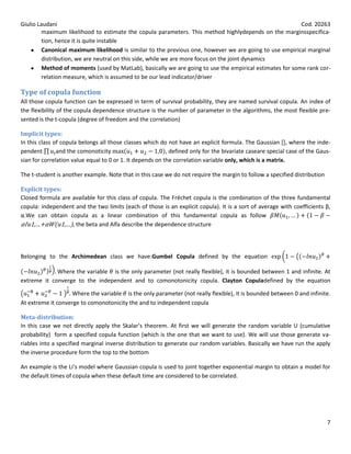 Pricing: CDS, CDO, Copula funtion | PDF