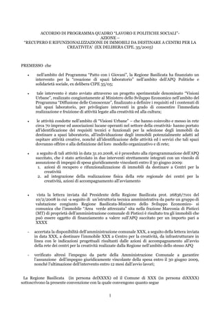 Schema convenzione | PDF