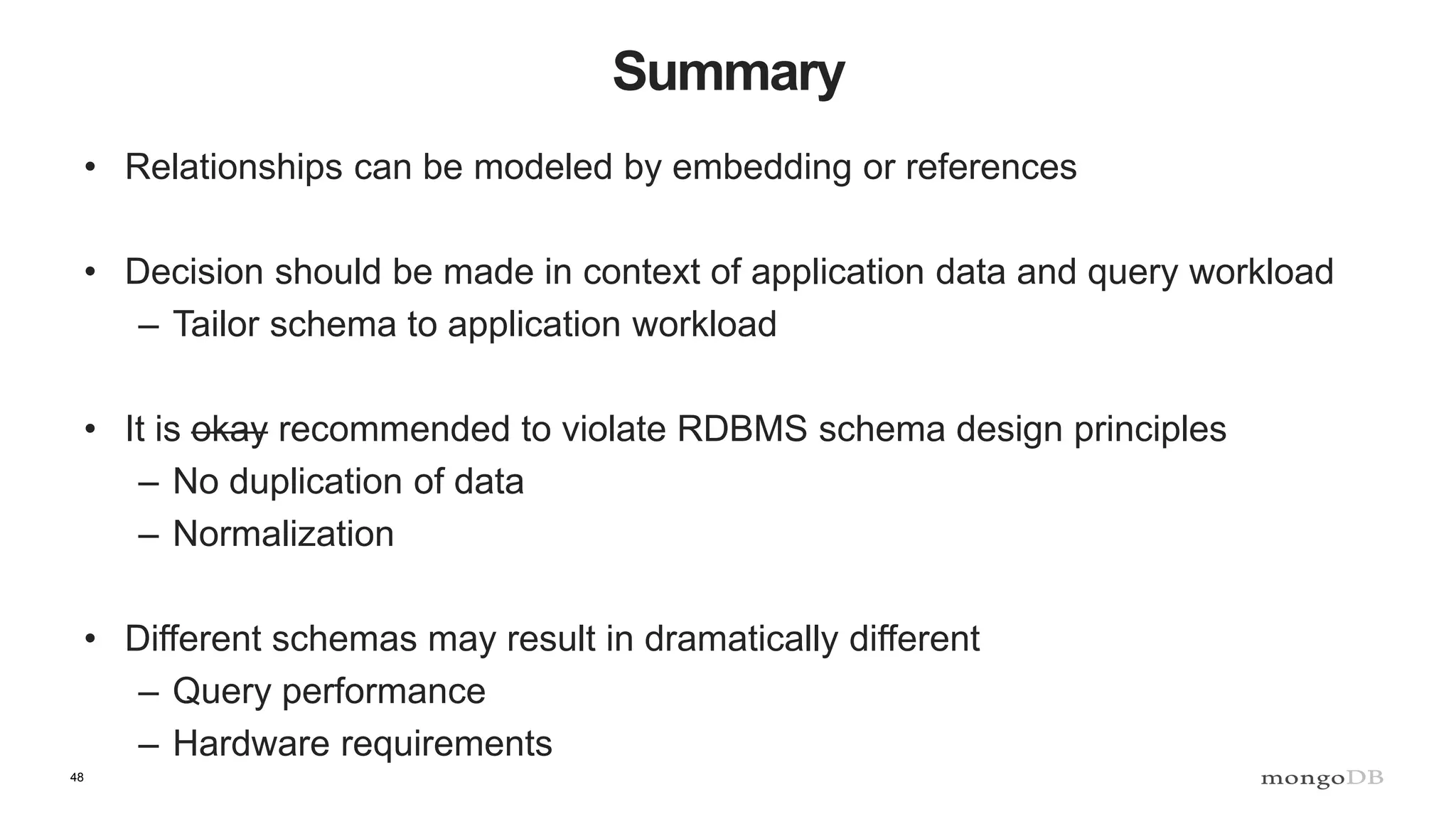 MongoDB Schema Design and its Performance Implications | PPT